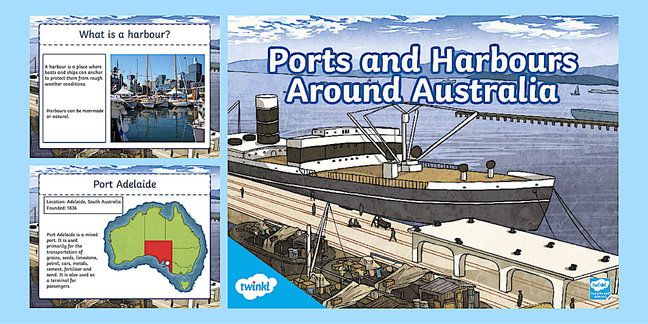 Ports and Harbours Around Australia PowerPoint - Year 5 HASS