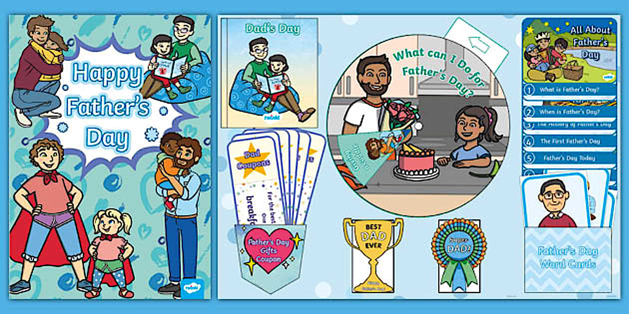 Happy Father's Day Lapbook (teacher made) - Twinkl