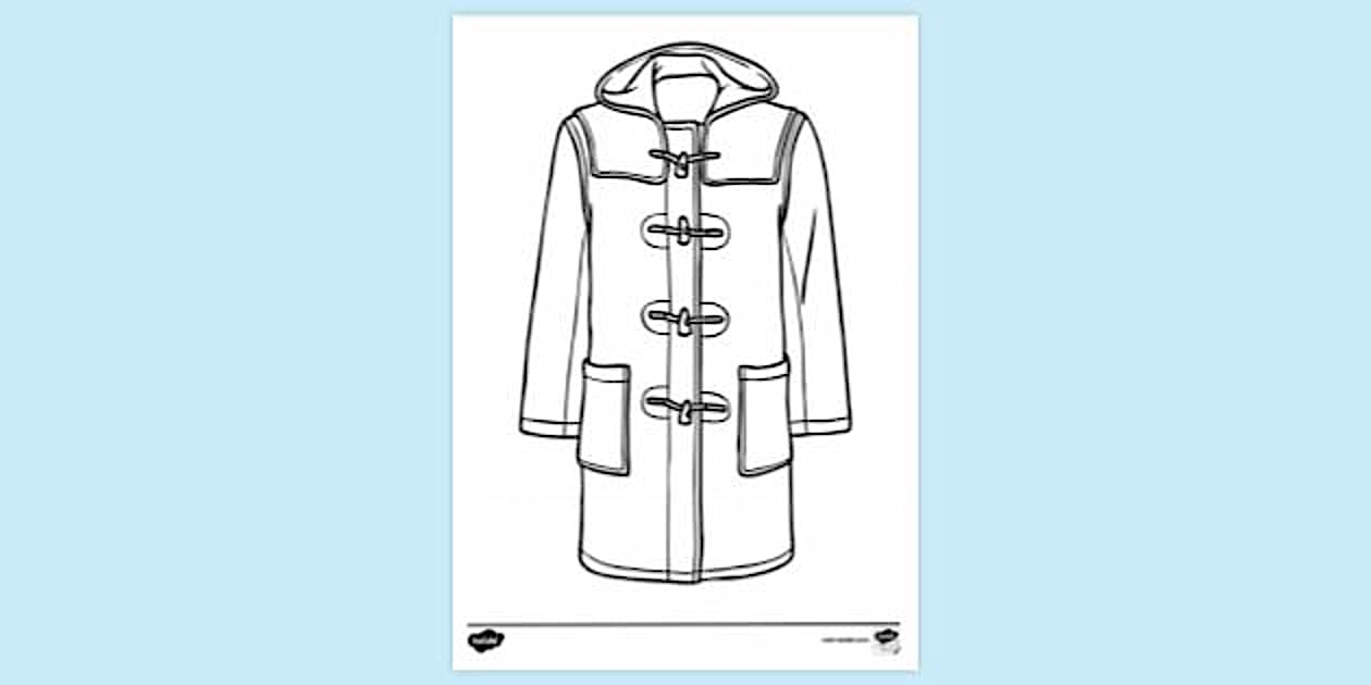 Coat Colouring Sheet | Colouring Sheets (teacher made)