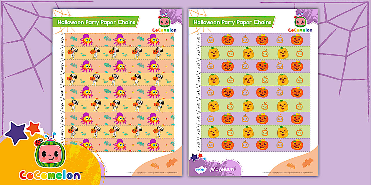 Free CoComelon Halloween Paper Chain for Kids | Twinkl USA