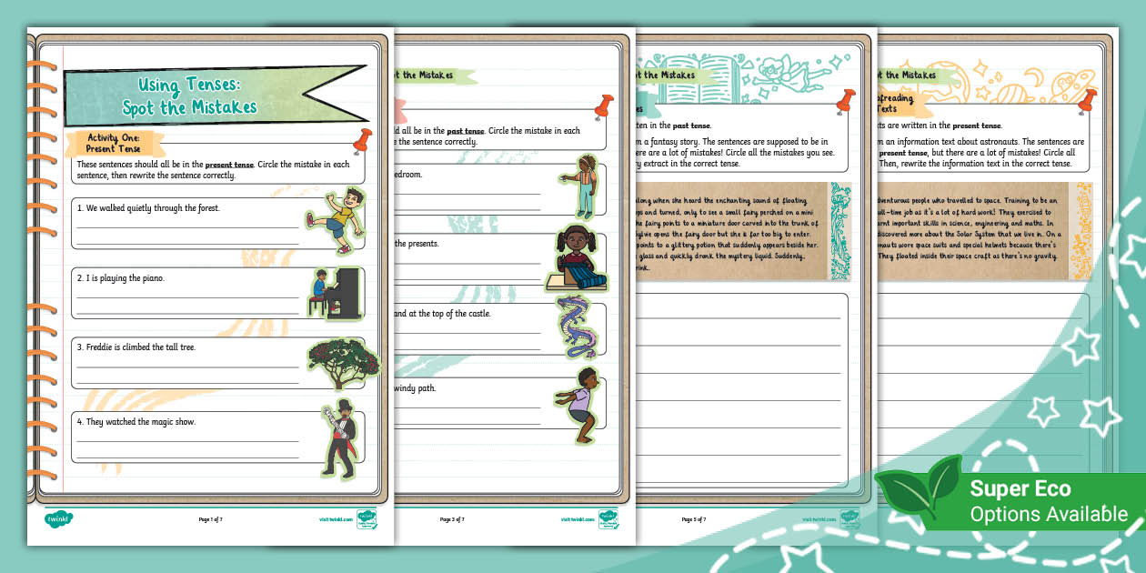 Using Tenses: Spot the Mistakes (Ages 6 - 7)