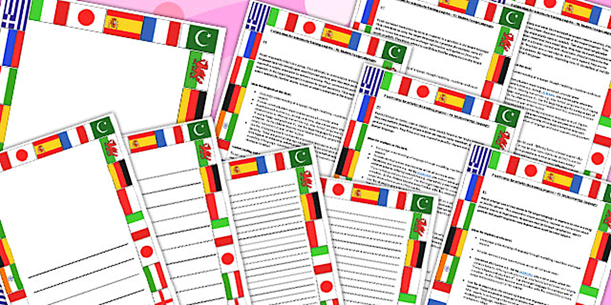 P Scale MFL Activity Ideas For Tracking Progress P4 To P8 - MFL