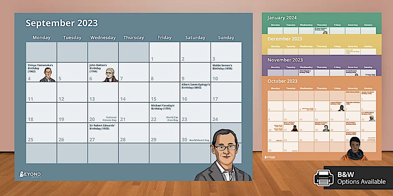 Science Calendar 22/23 (teacher made) - Twinkl