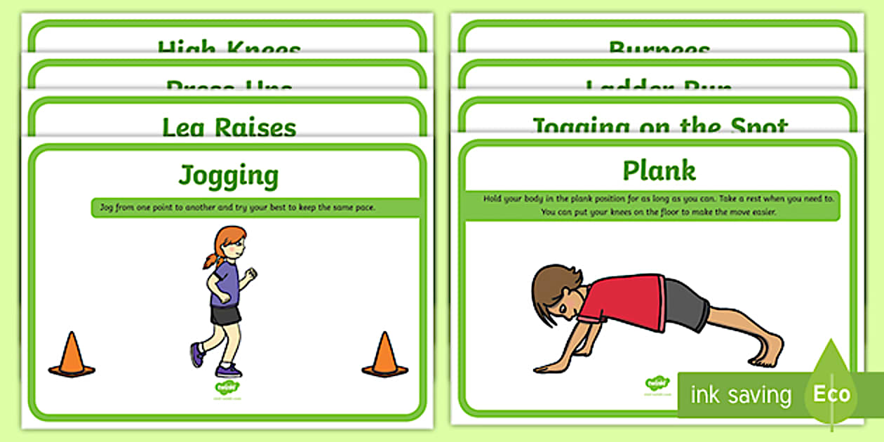 Physical Health Lesson Plan: Fitness Station Cards | Twinkl