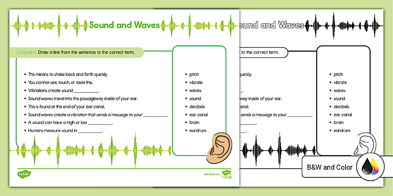 Waves Worksheet | Educational Resources | Twinkl USA