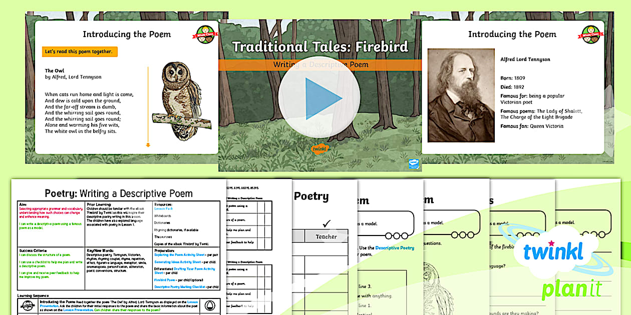 Traditional Tales: Firebird: Poetry 2 Y5 Lesson Pack