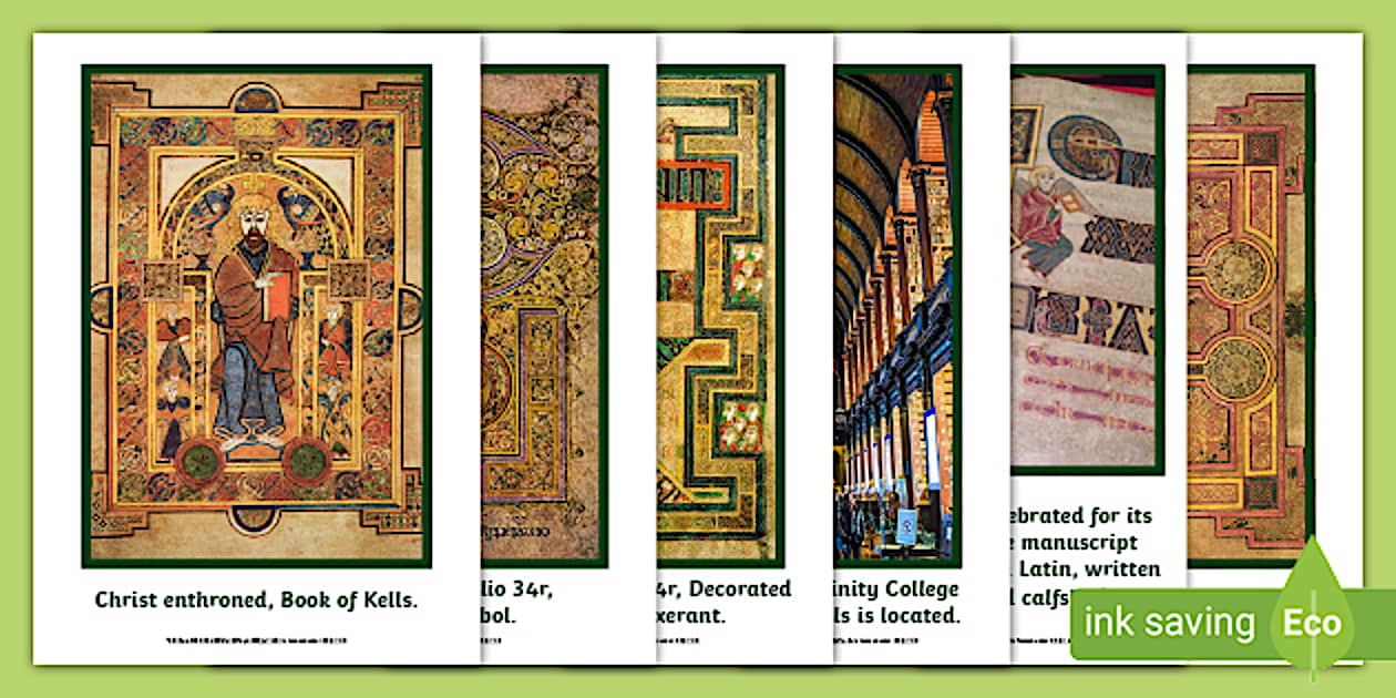 The Book of Kells Display Photos (teacher made) - Twinkl