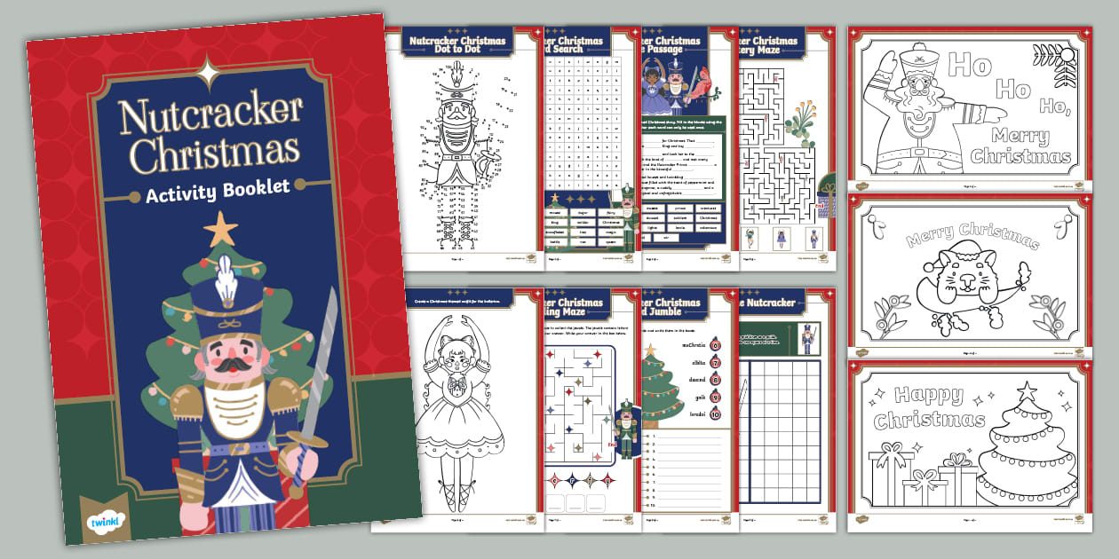 Nutcracker Christmas Activity Booklet 3-6 (teacher made)