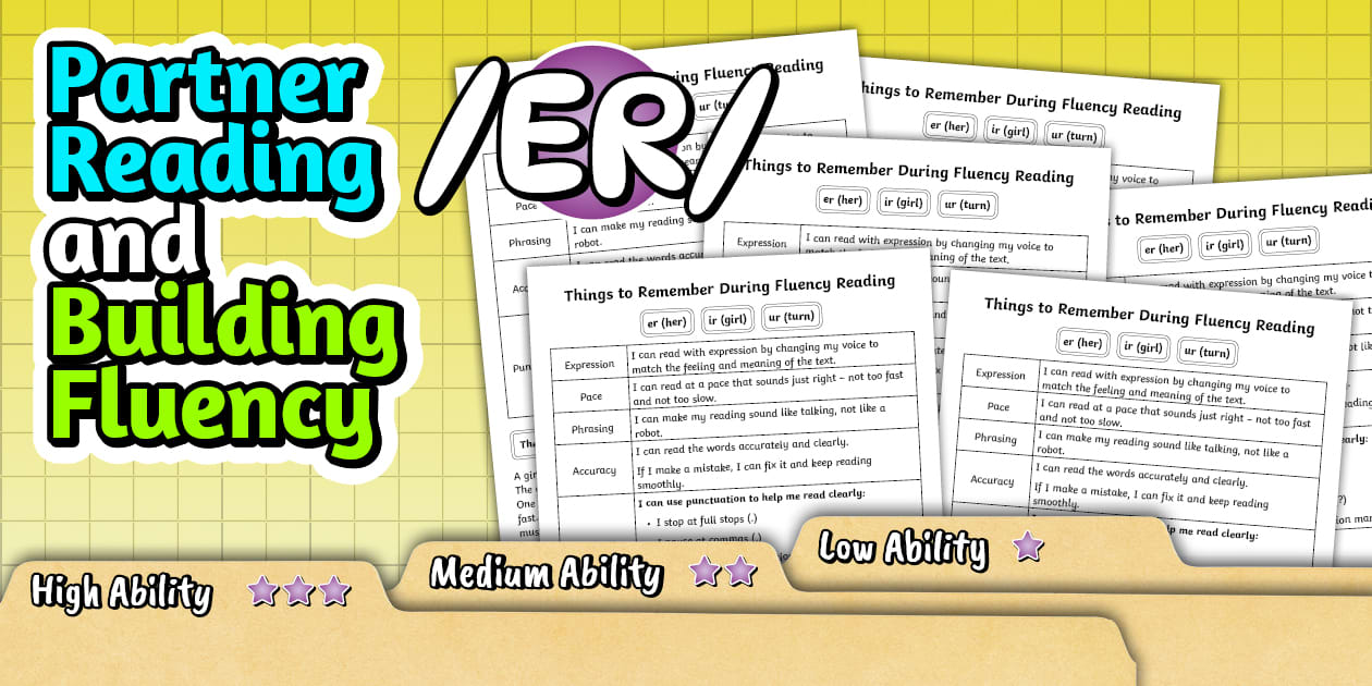 Partner Reading and Building Fluency - /ER/