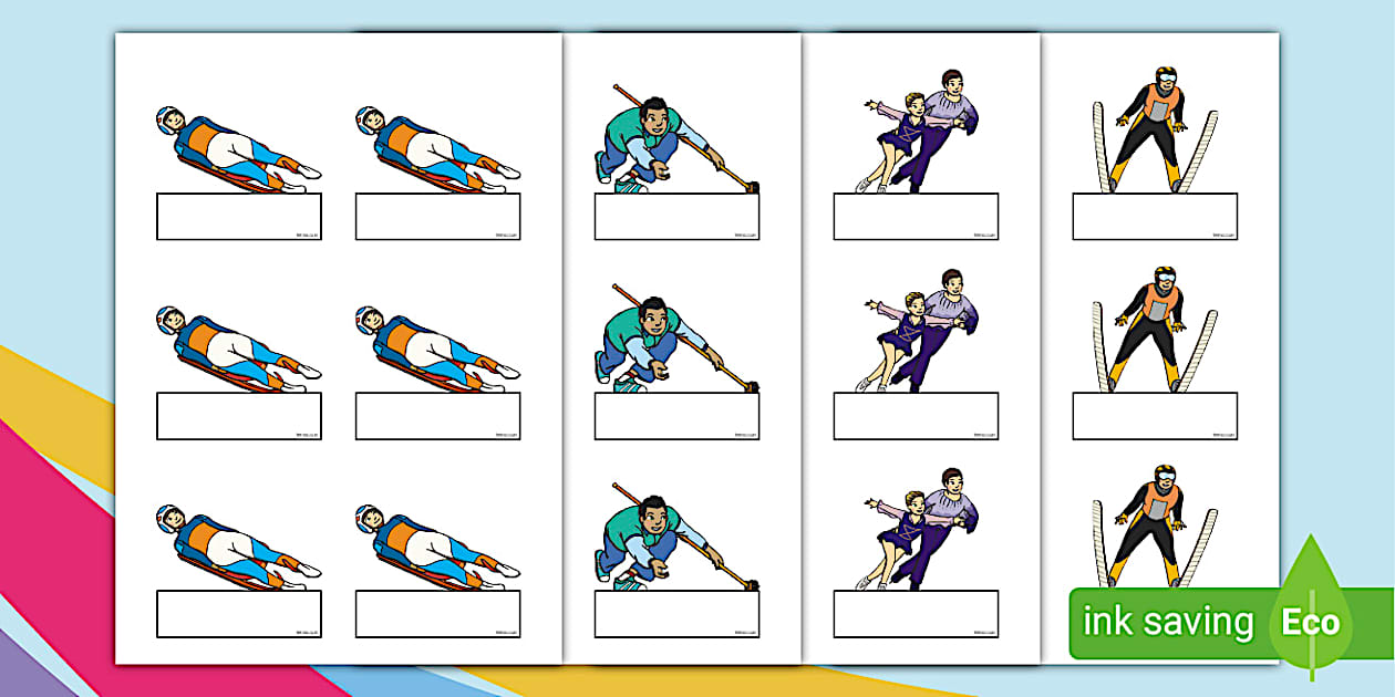 Winter Olympics Self-Registration (teacher made) - Twinkl