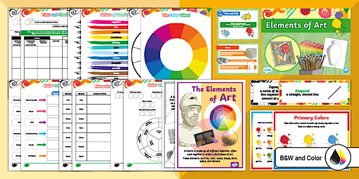 Art Elements Worksheets | Resource | Twinkl USA - Twinkl