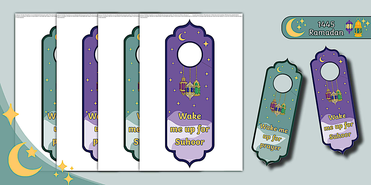 Ramadan Door Hangers (teacher made) - Twinkl