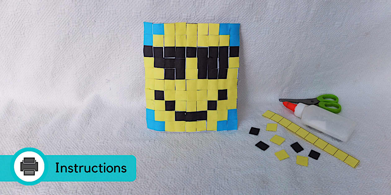 😊 Pixel Art Emoji Craft | Emoji Craft - Twinkl