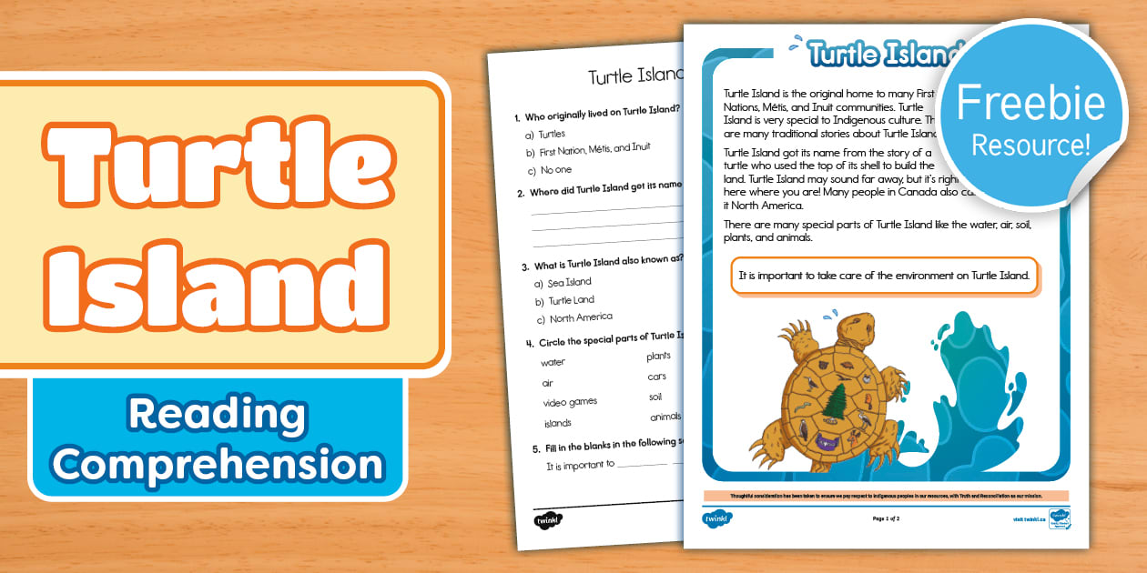 Turtle Island Primary Reading Comprehension