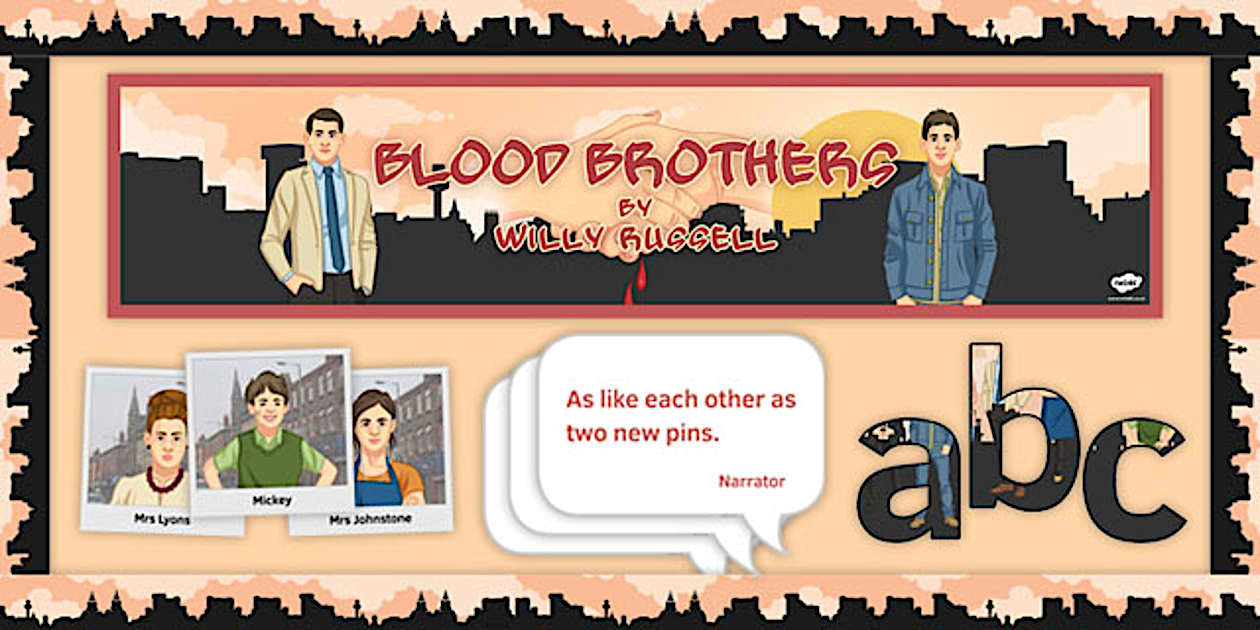 GCSE English Blood Brothers Classroom Display (teacher made)