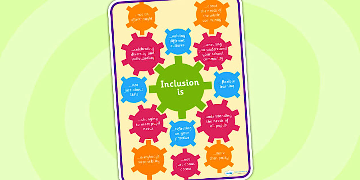 Inclusion Poster (teacher made) - Twinkl