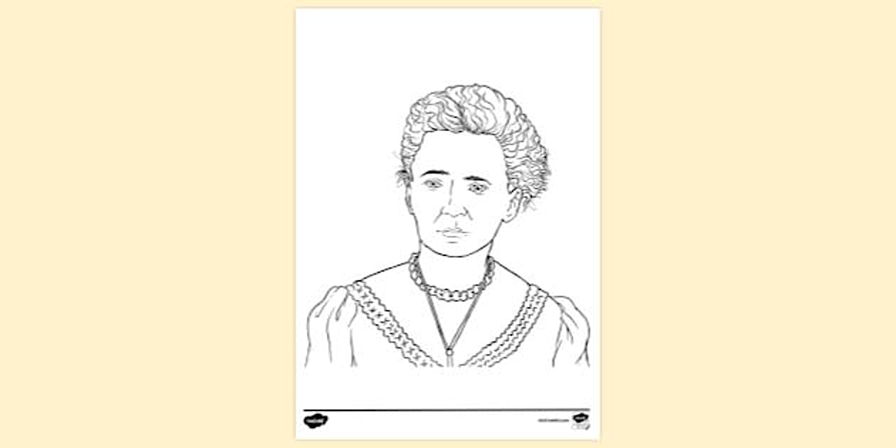Marie Curie Colouring Sheet | Colouring | Twinkl Resources