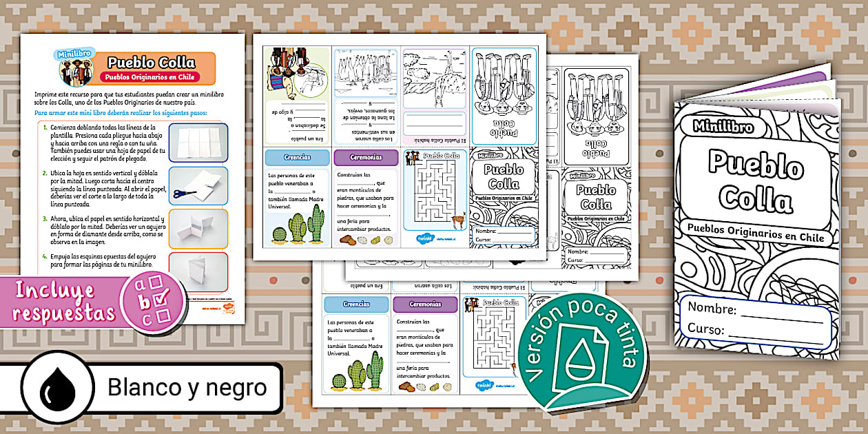 pueblos originarios | colla | minilibro | Chile | Historia