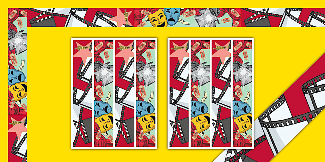 Drama Bulletin Board Borders (Teacher-Made) - Twinkl