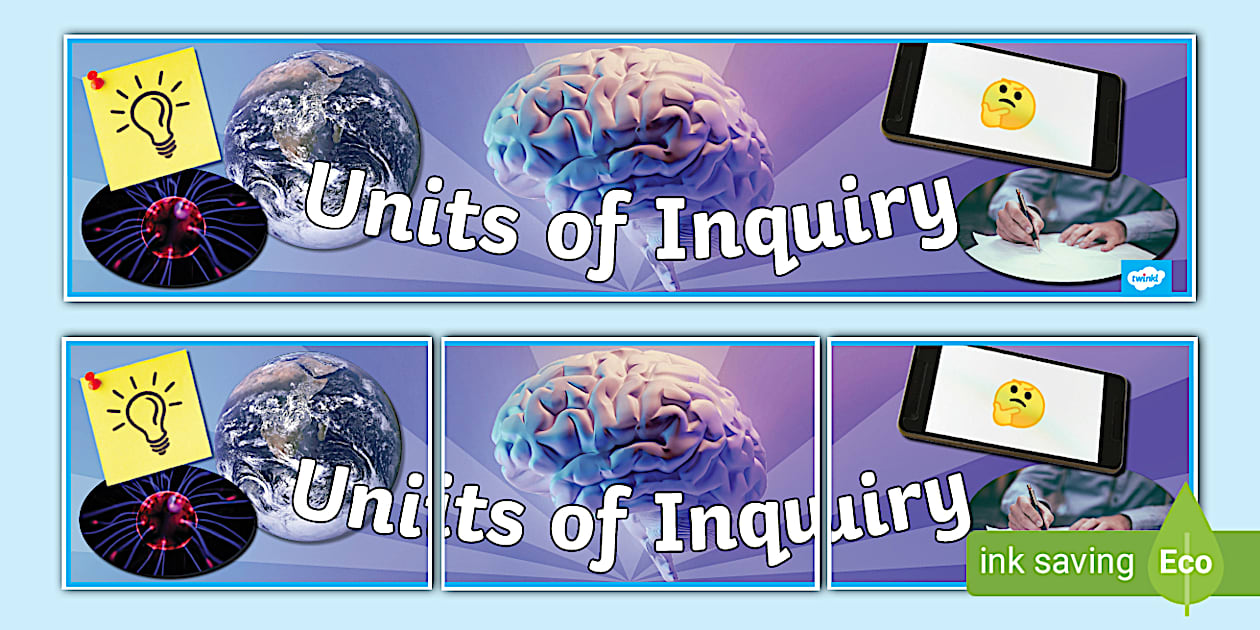 Units of Inquiry Photo Display Banner (teacher made)