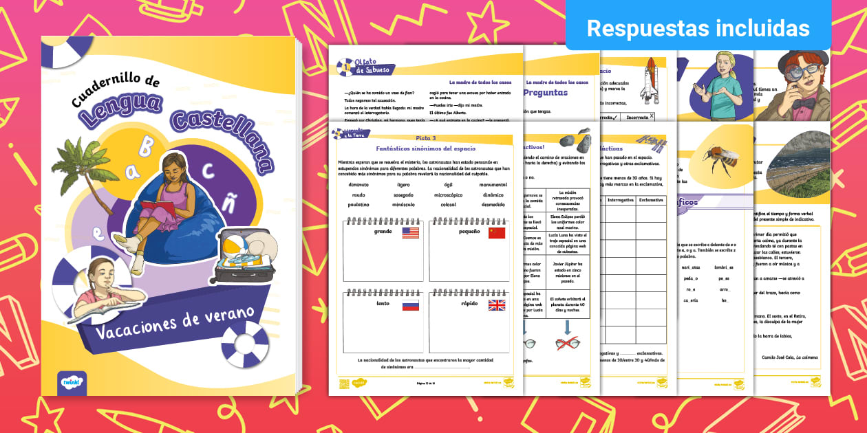 Cuadernillo de verano: Lengua Castellana - 6º de Primaria