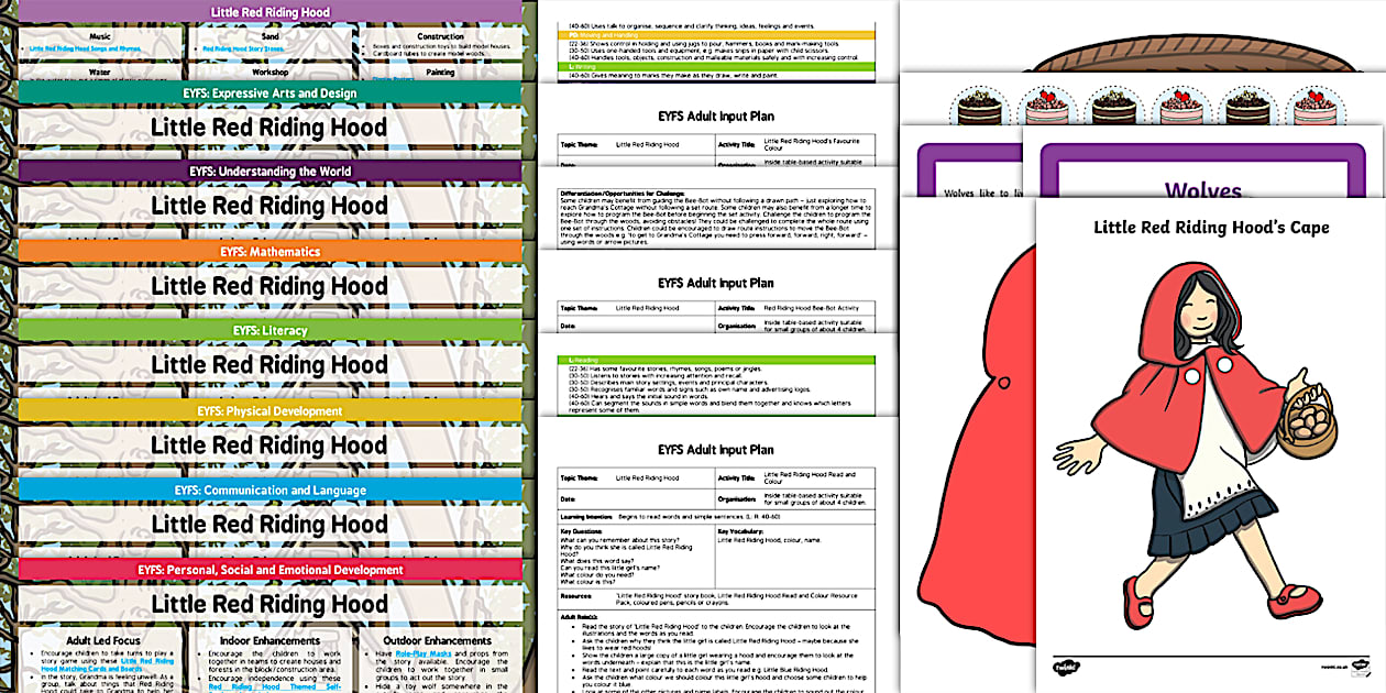 EYFS Little Red Riding Hood Bumper Planning Pack - Twinkl