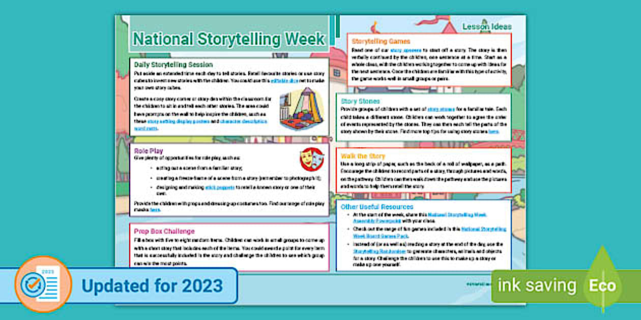 National Storytelling Week ideas | Storytelling Ideas Twinkl
