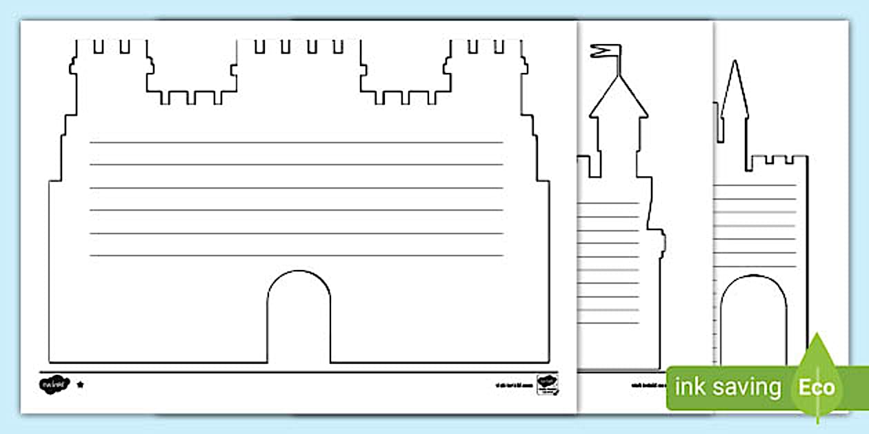 Editable Fairyland Castle Writing Frames - Twinkl