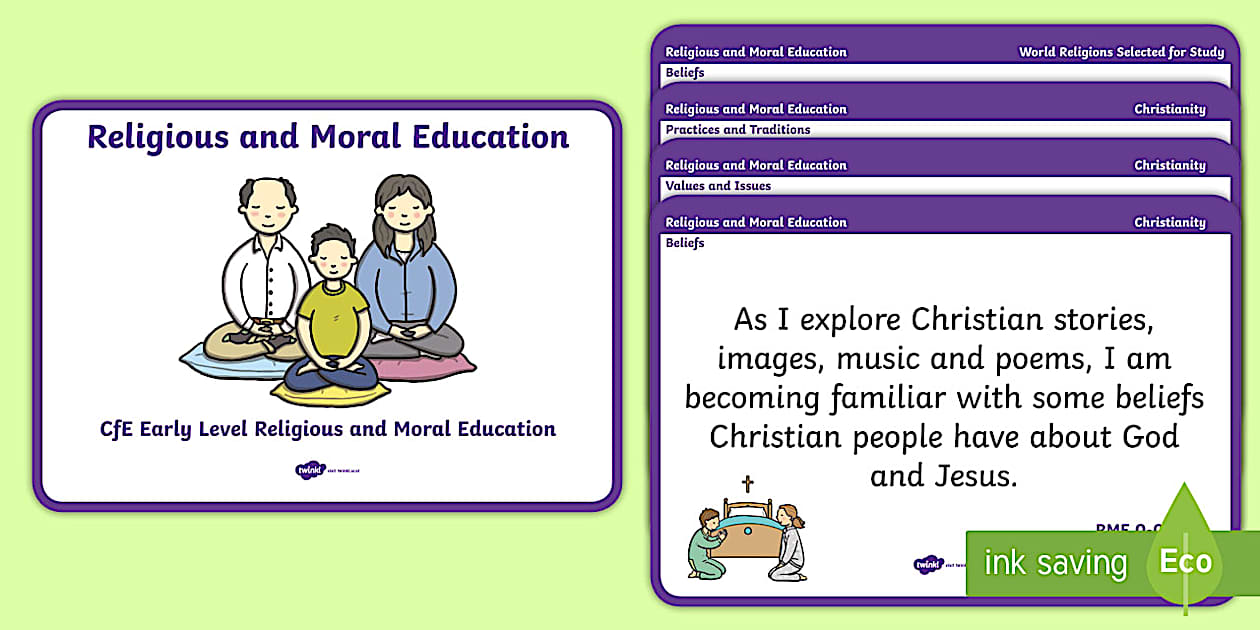 CfE Early Level Religious and Moral Education Experiences and Outcomes ...