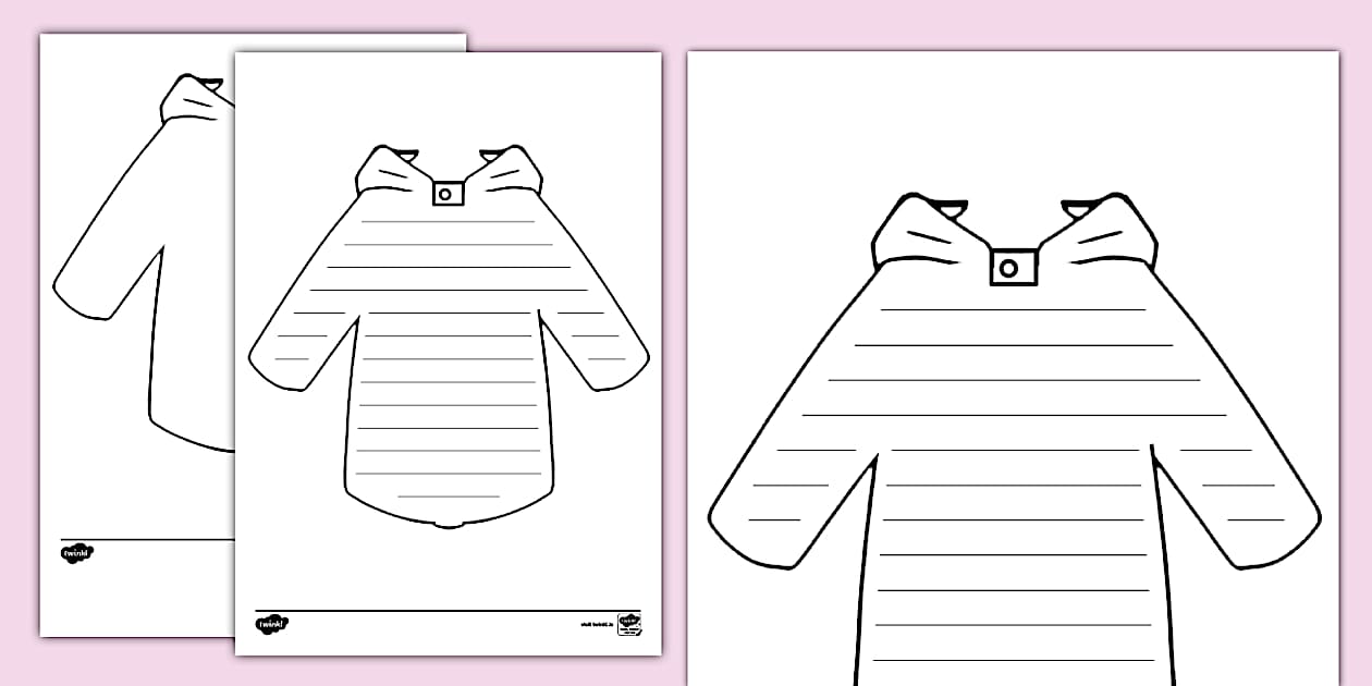 Coat Writing Template