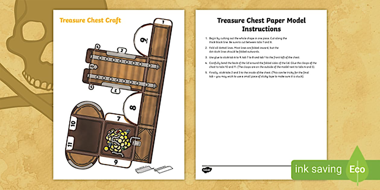 Treasure Chest Craft (professor feito) - Twinkl