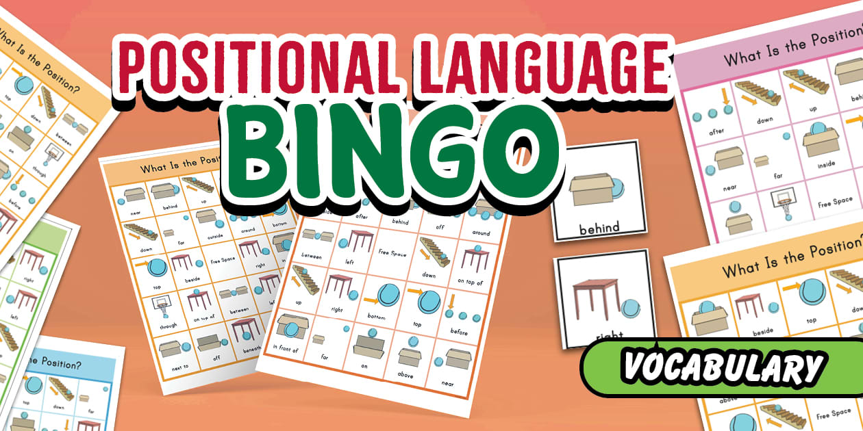 Positional Language Bingo Game (teacher made) - Twinkl