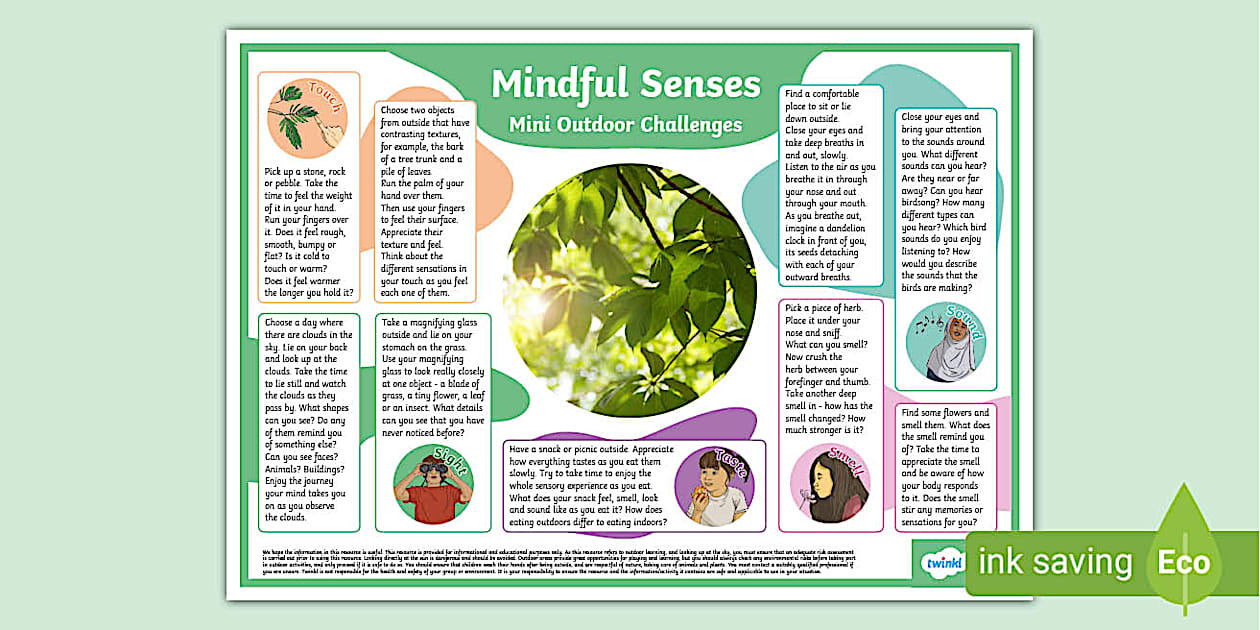 Mindful Senses Mini Outdoor Challenges