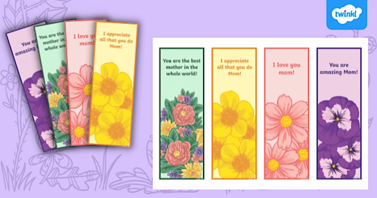 Mother's Day Bookmarks