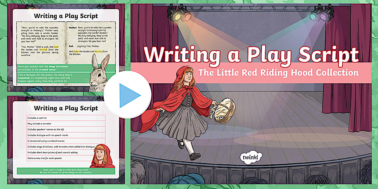 Writing a Play Script KS2 Ppt (teacher made) - Twinkl