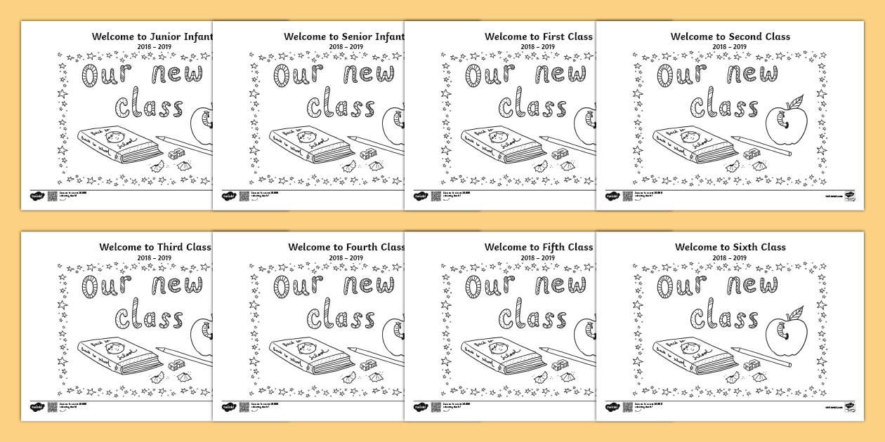 Back to School Colouring Pages | 1st/2nd Class - Twinkl