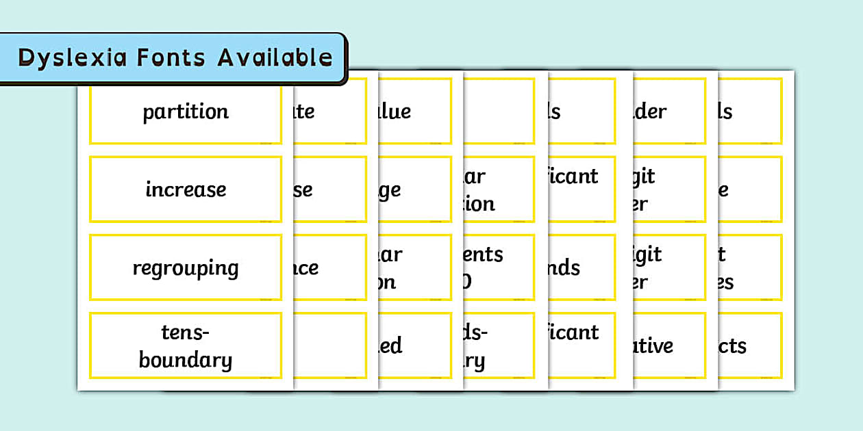 👉 Y3 Addition and Subtraction Vocabulary Cards - Twinkl