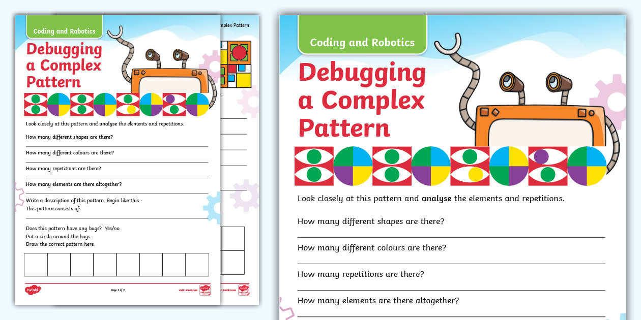 Robotics and Coding Analysing Complex Patterns - Twinkl