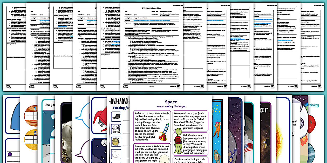 EYFS Space Adult Input Planning & Resource Pack (Reception)