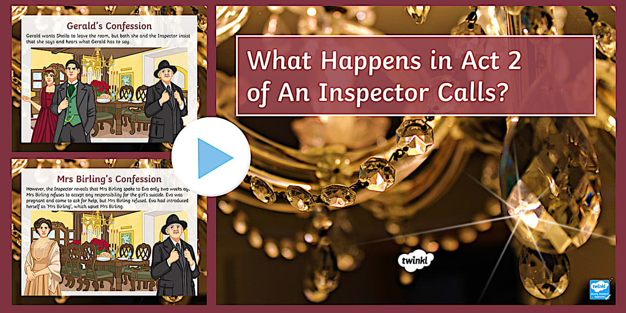 GCSE LA An Inspector Calls: Act 2 Overview PowerPoint
