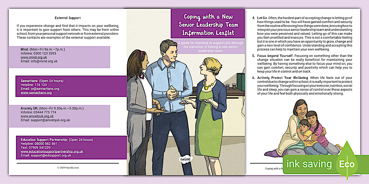 Changes to the Senior Leadership Team Guide for Staff