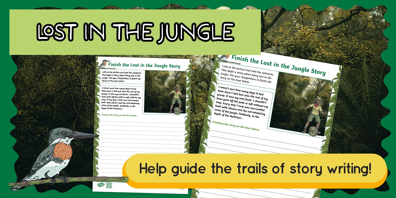 Finish the Lost in the Jungle Story Worksheet