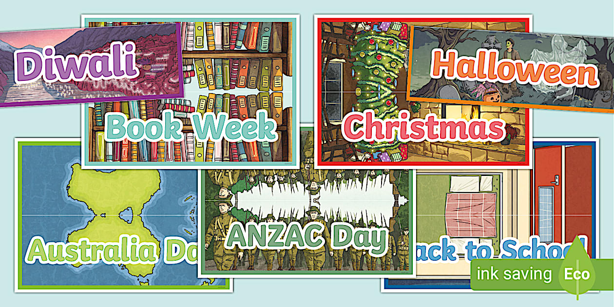 Events and Celebrations Book Displays (teacher made)