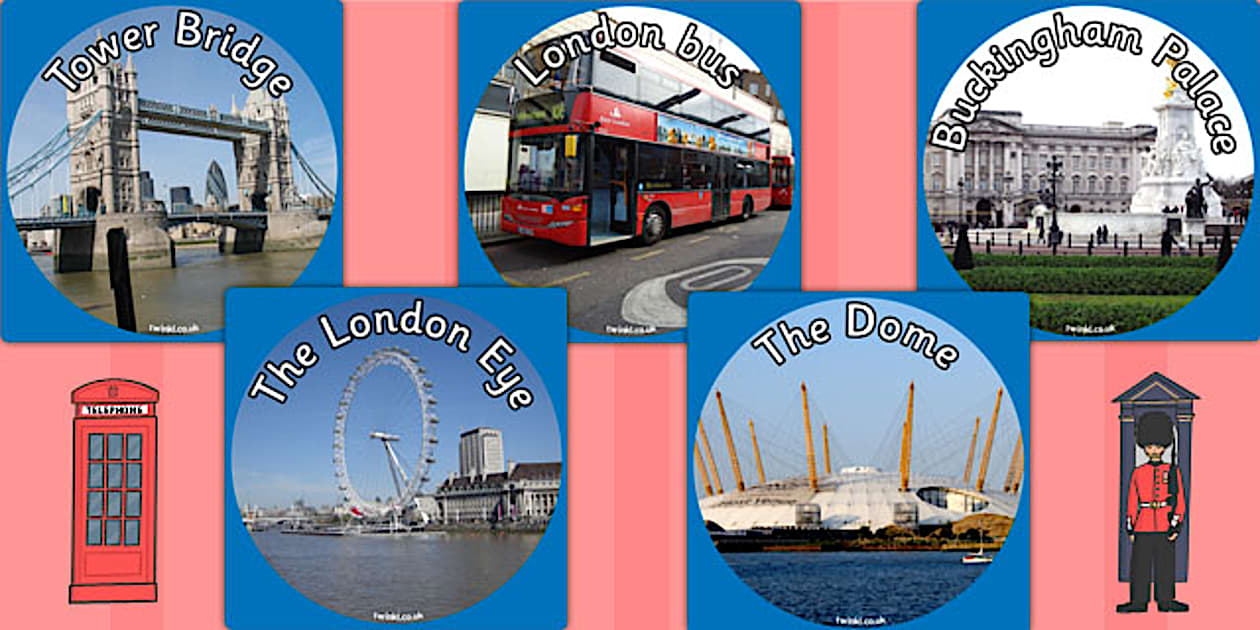 London Display Photo Cut Outs (teacher made) - Twinkl