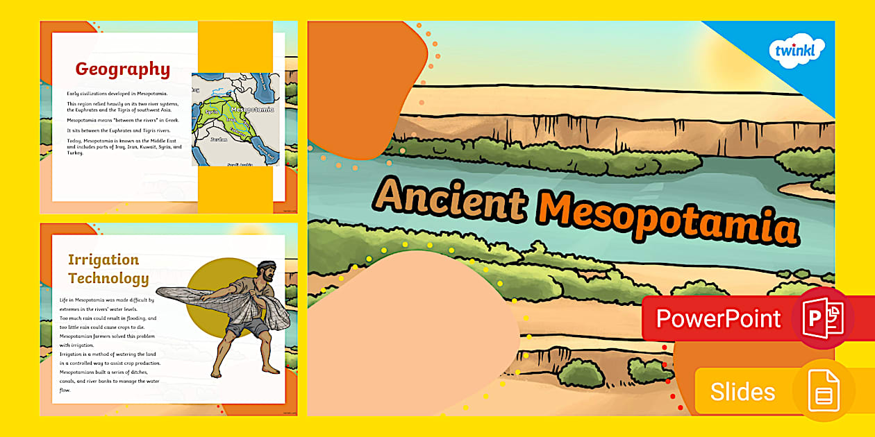Ancient Mesopotamia PowerPoint & Google Slides for 6th-8th Grade