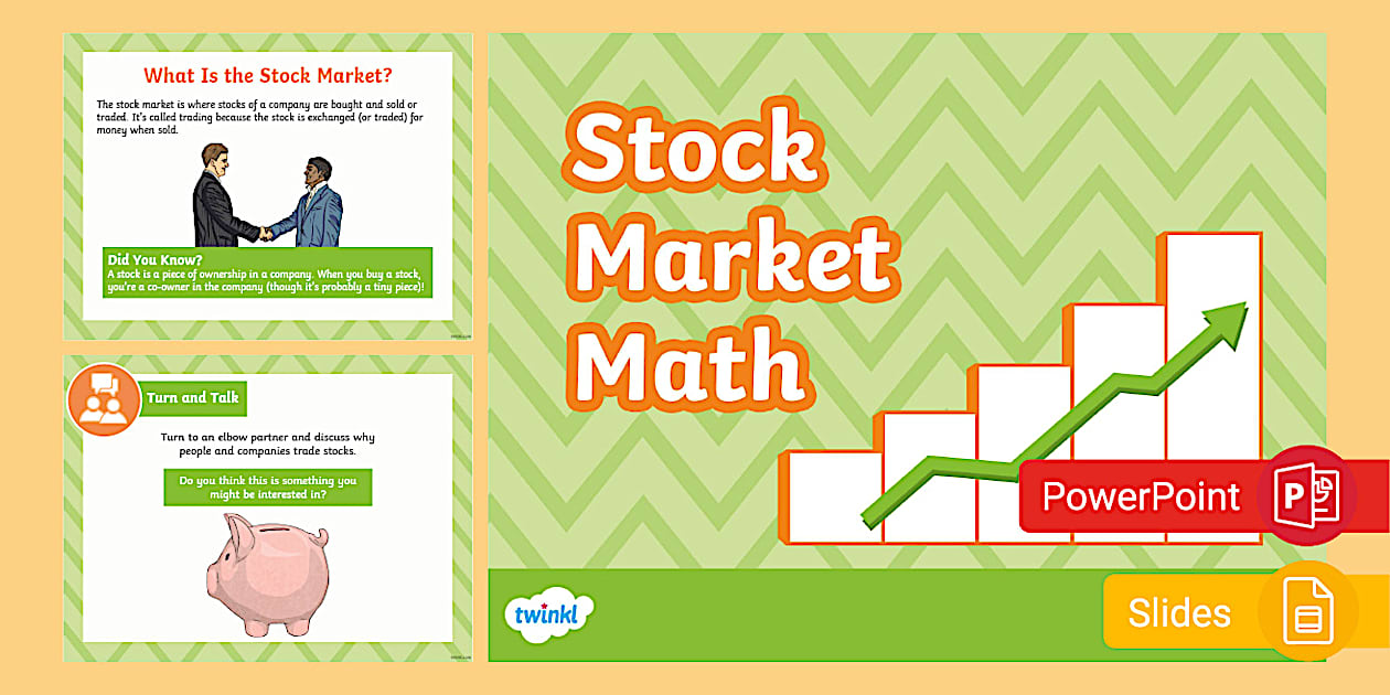 Fifth Grade Stock Market Math PowerPoint & Google Slides