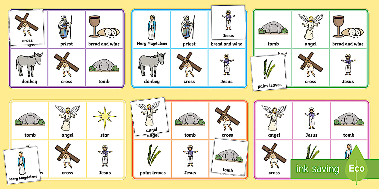 Editable The Easter Story Bingo (teacher made) - Twinkl