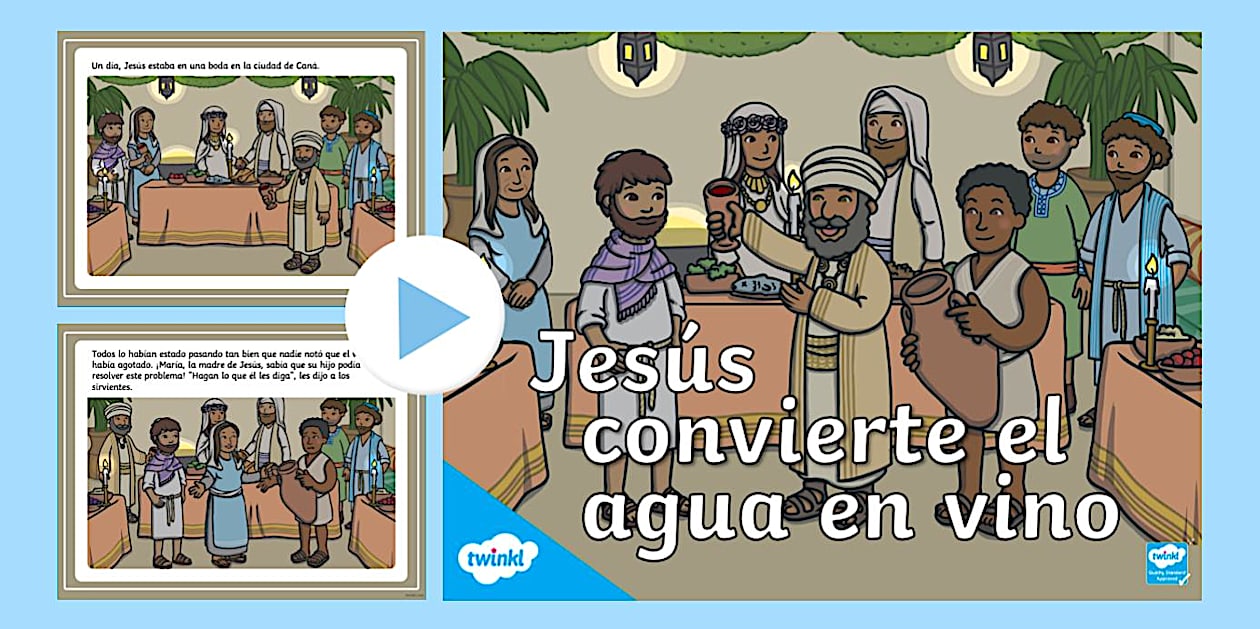 PowerPoint: Jesús convierte el agua en vino (Bodas de Caná)