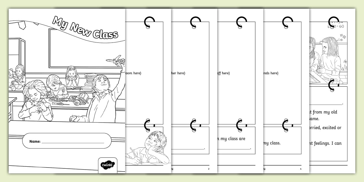 My New Class Editable Transition Booklet (teacher made)