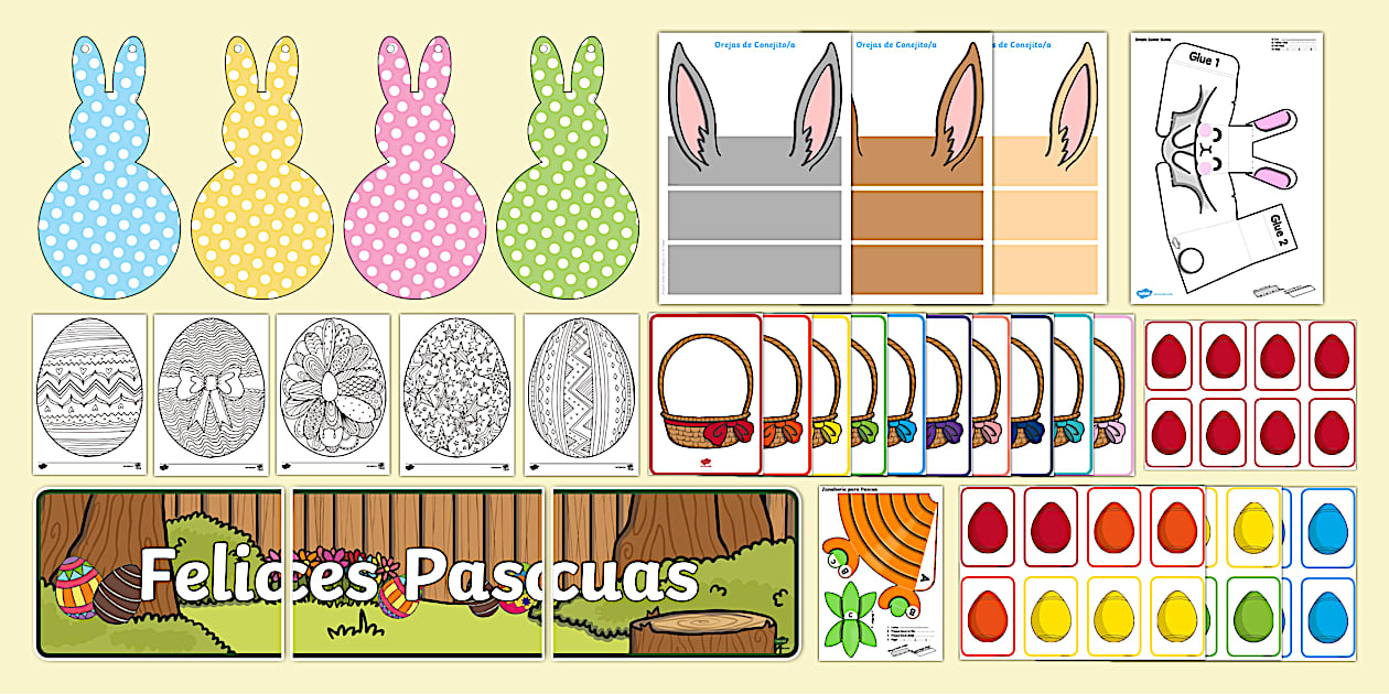 Pack de recursos para Pascua (teacher made) - Twinkl